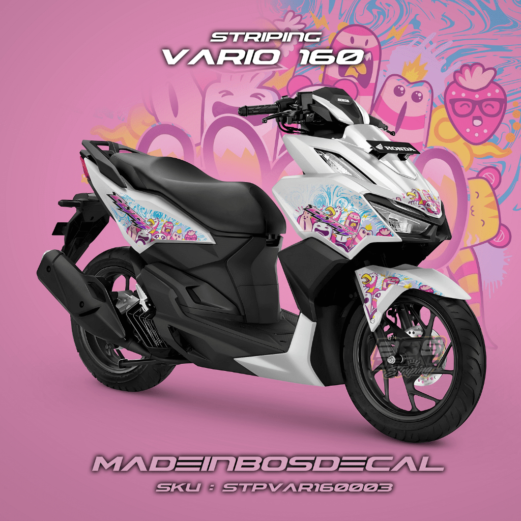 Jual Striping Vario 160 Stiker vario 160 Cutting Sticker Vario 160 NEW CLICK STYLE | Shopee ...