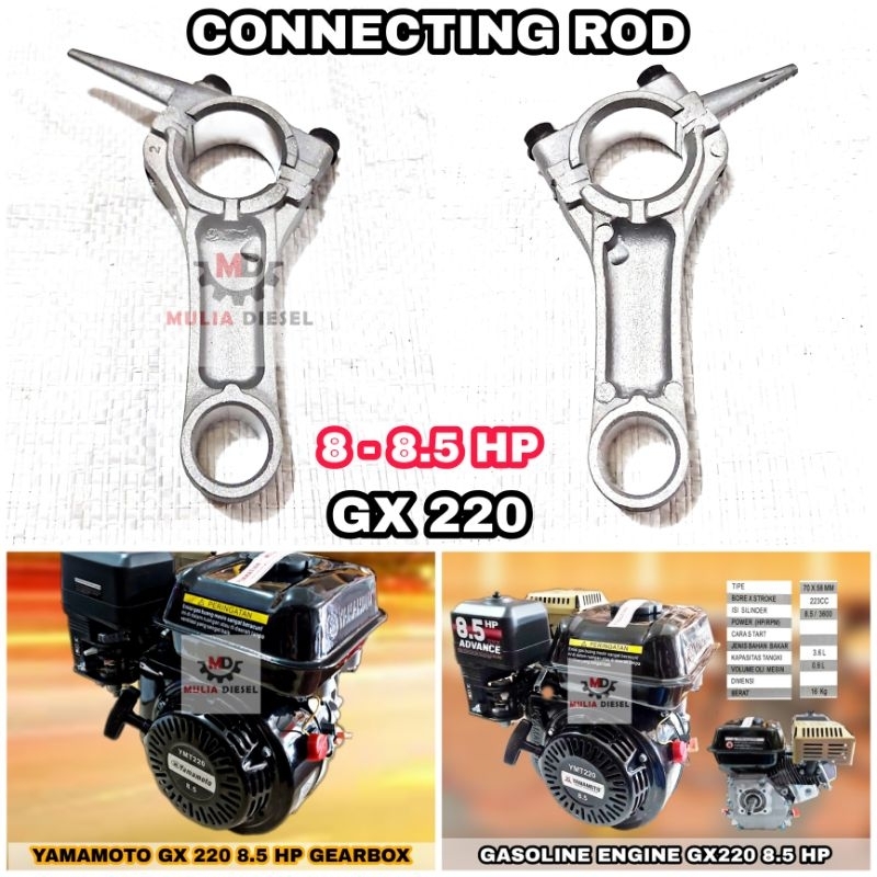Jual Connecting Rod Conrod Stang Piston Seher GX220 GX 220 Mesin Penggerak Bensin | Shopee Indonesia