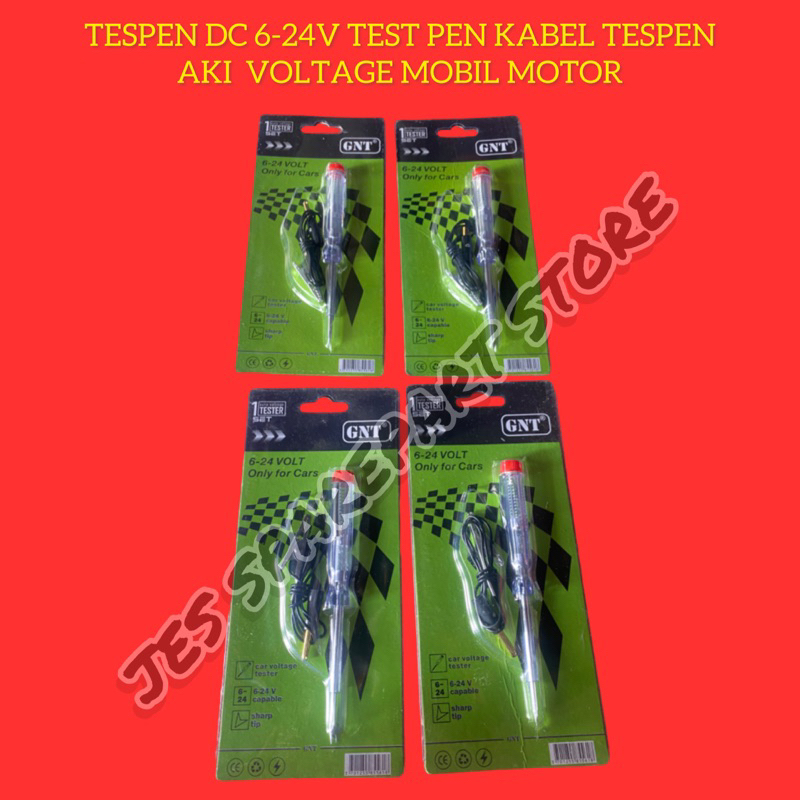 Jual TESPEN DC 6-24V TEST PEN KABEL TESPEN AKI VOLTAGE MOBIL MOTOR ...