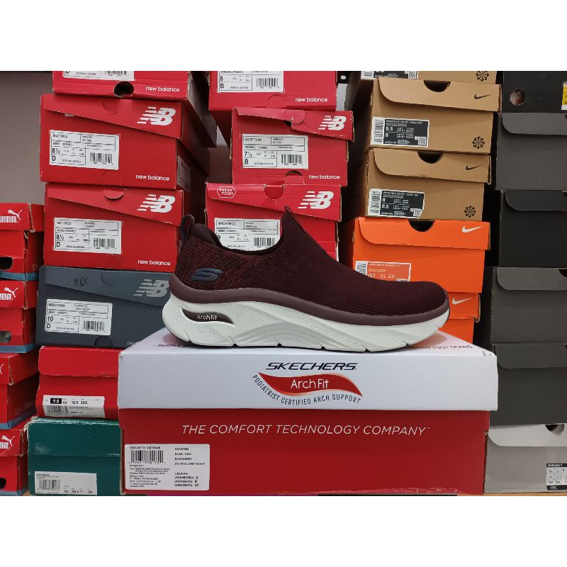 Jual Skechers Arch Fit D'Lux Key Journey 232504/BURG Mens Original BNIB ...