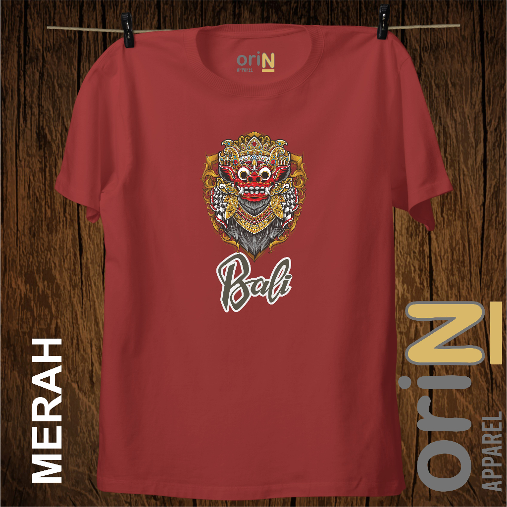 Jual Baju Kaos Pakaian Distro Premium katun / cotton combed 30s Bali Barong | Shopee Indonesia