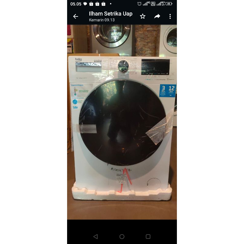 Jual Mesin cuci Beko 9kg frontloading WCV 9746 XO | Shopee Indonesia