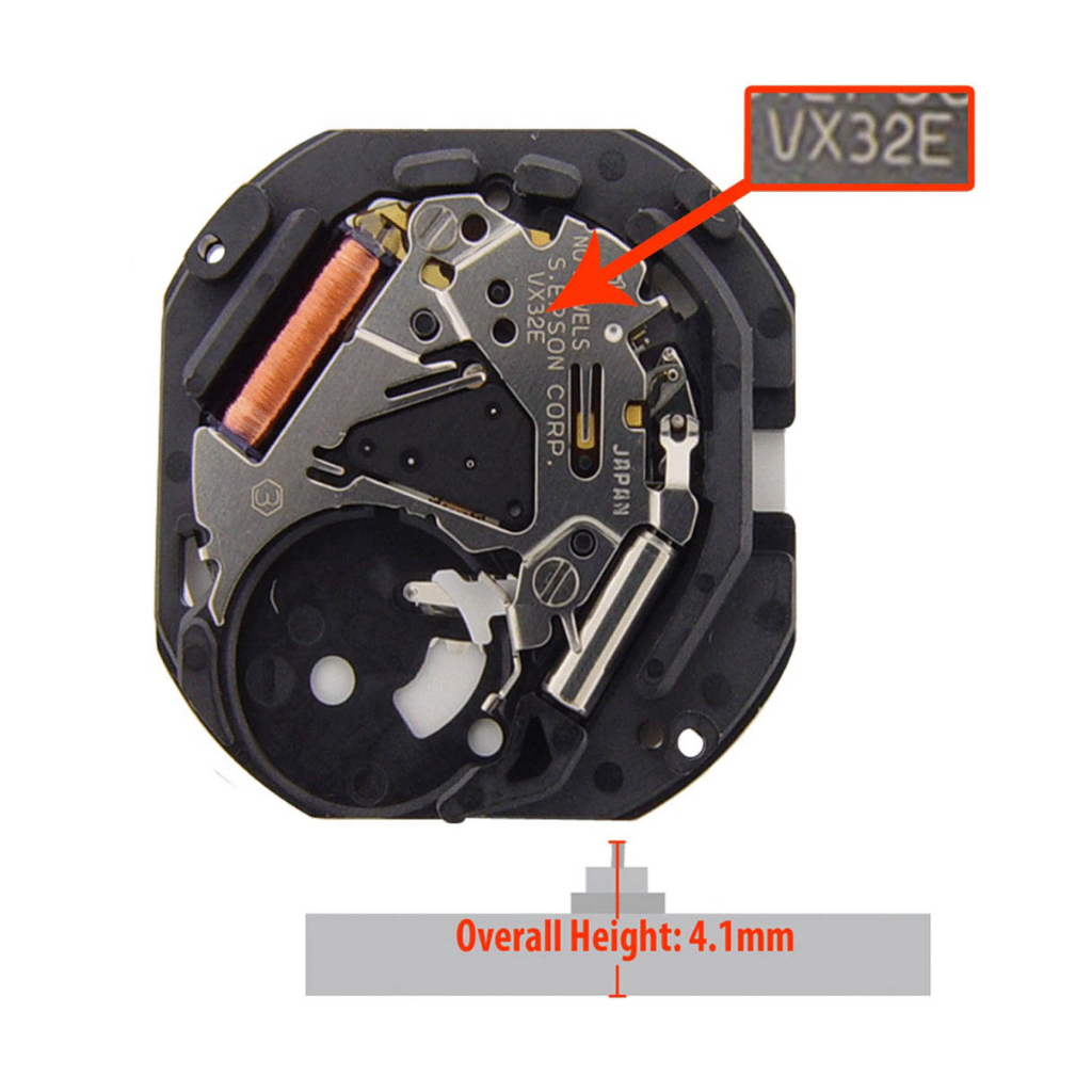 Jual Mesin Jam tangan Original VX32 tanggal samping dan bawah | Shopee Indonesia