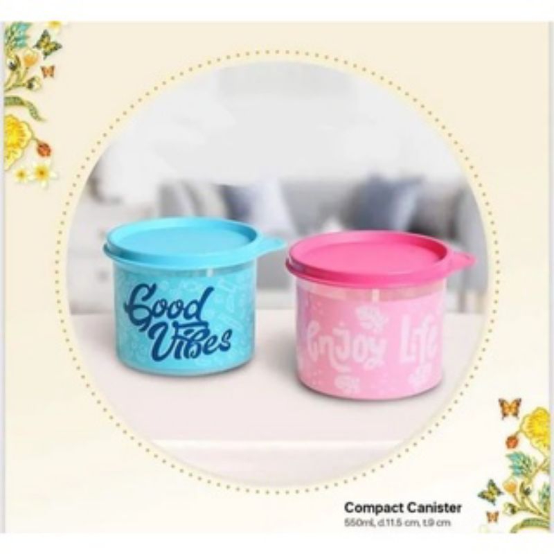 Jual Tupperware Toples Blue Pink Good Vibes (2) | Shopee Indonesia