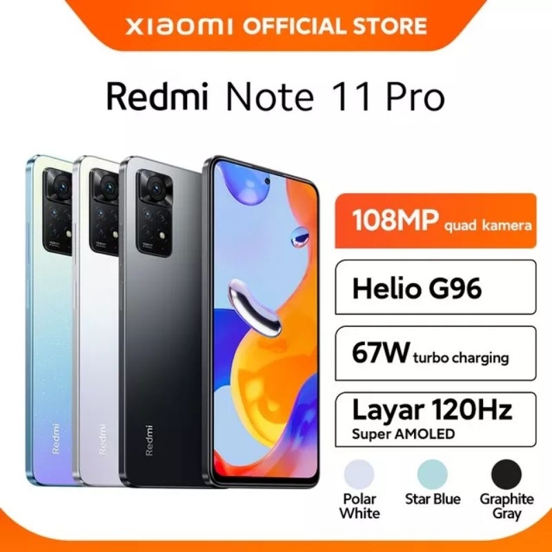 Jual Redmi 11 pro 6 128 gb garansi resmi | Shopee Indonesia