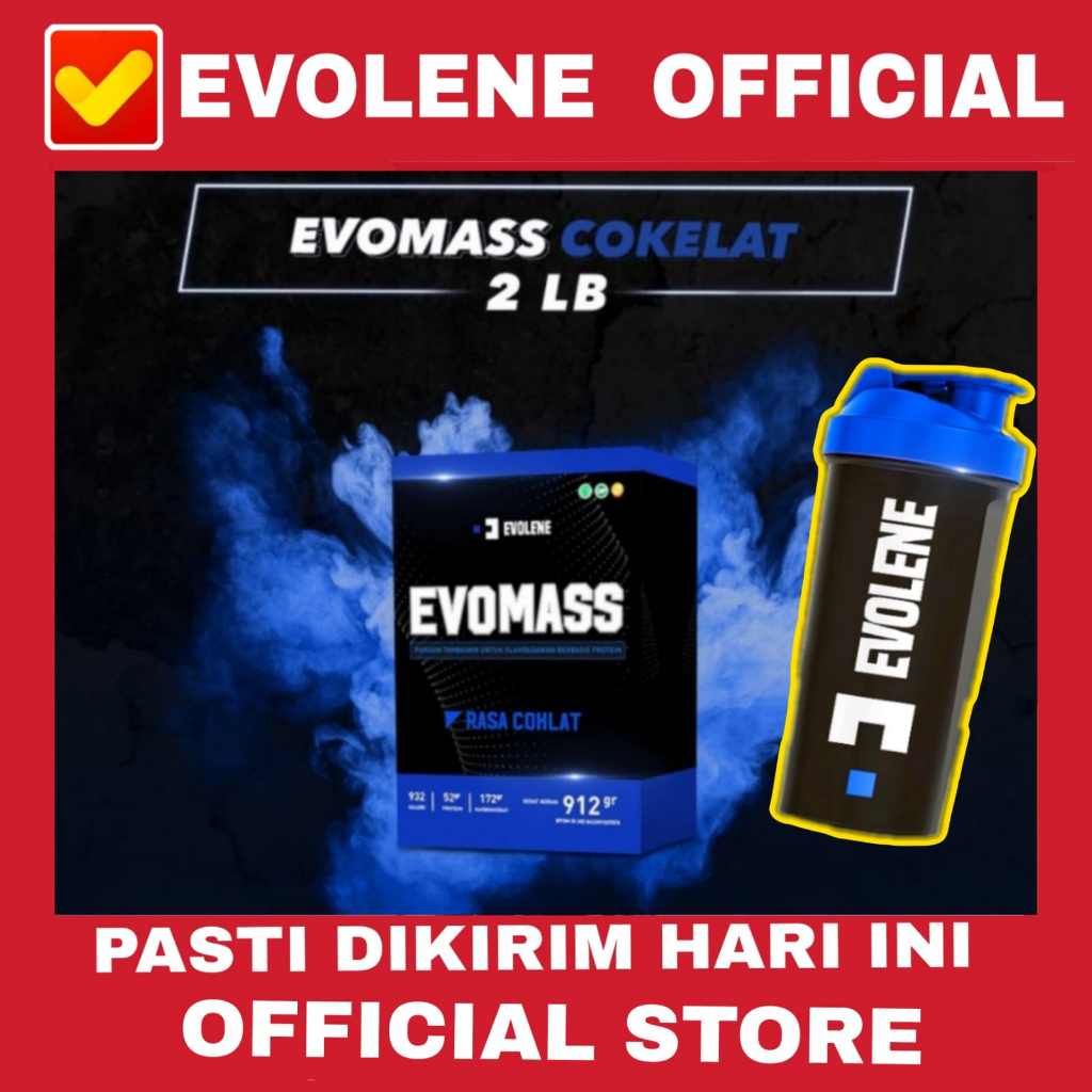 Jual Evolene Evo Mass Evomass Gainer 2 lbs 2lbs 912 Gram Original | Shopee Indonesia