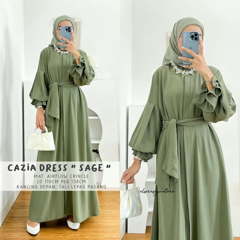 Jual CAZIA DRESS ORI BY ELSIRE SIGNATURE | Shopee Indonesia