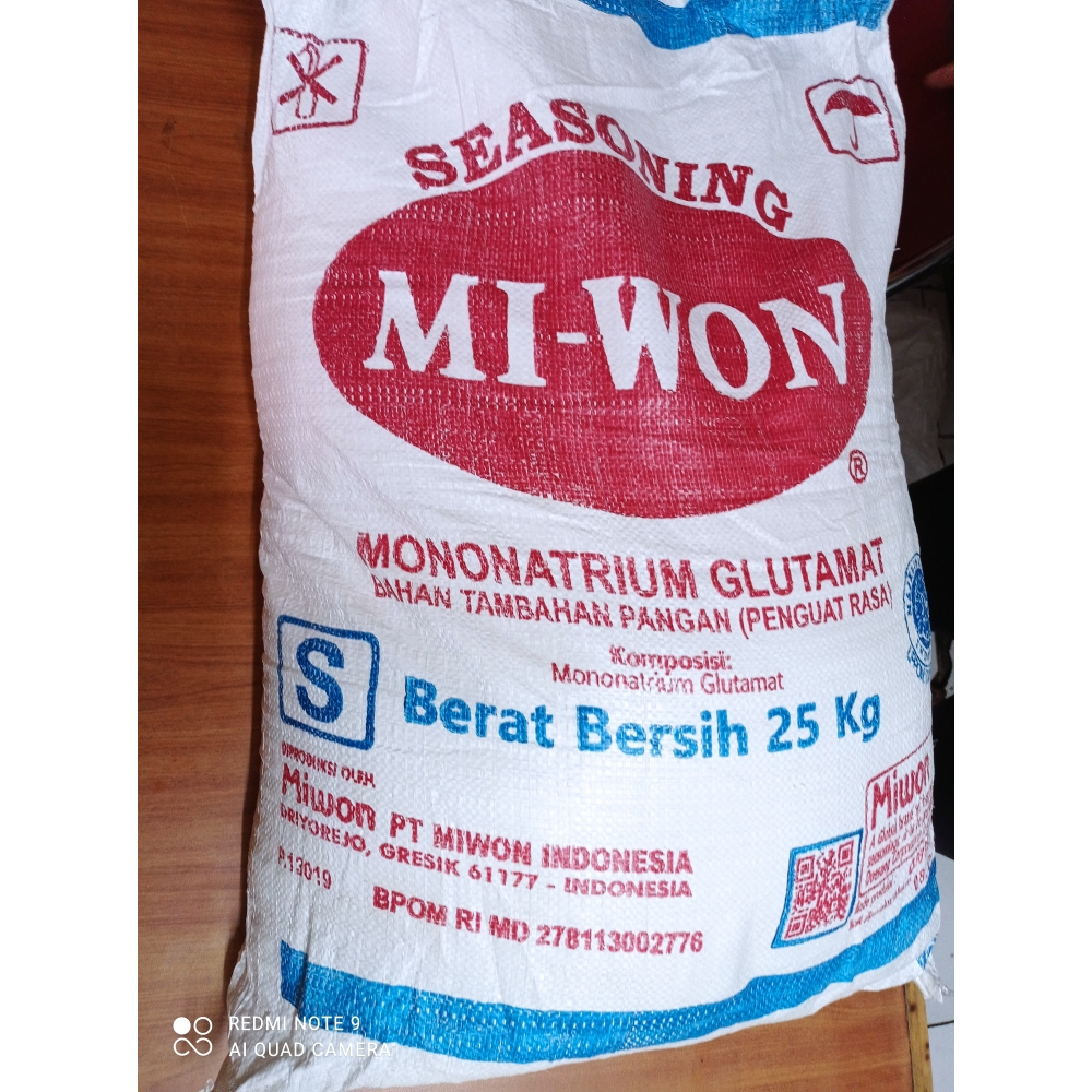 Jual MIWON MSG PENYEDAP RASA KARUNG UKURAN S 25KG | Shopee Indonesia