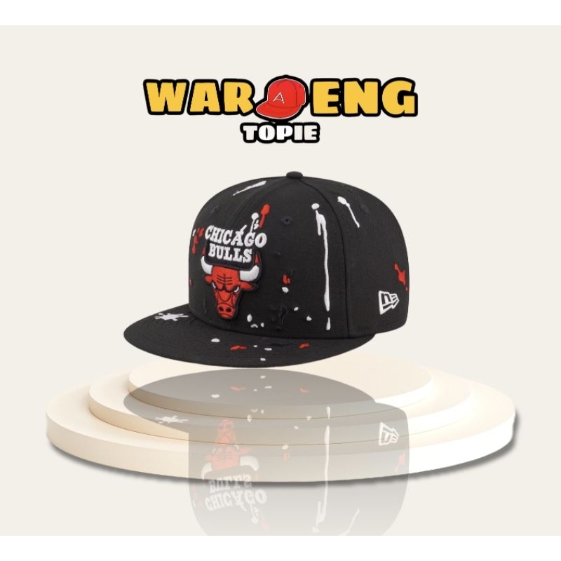 Jual Topi New Era NBA Chicago Bulls Splash | Shopee Indonesia