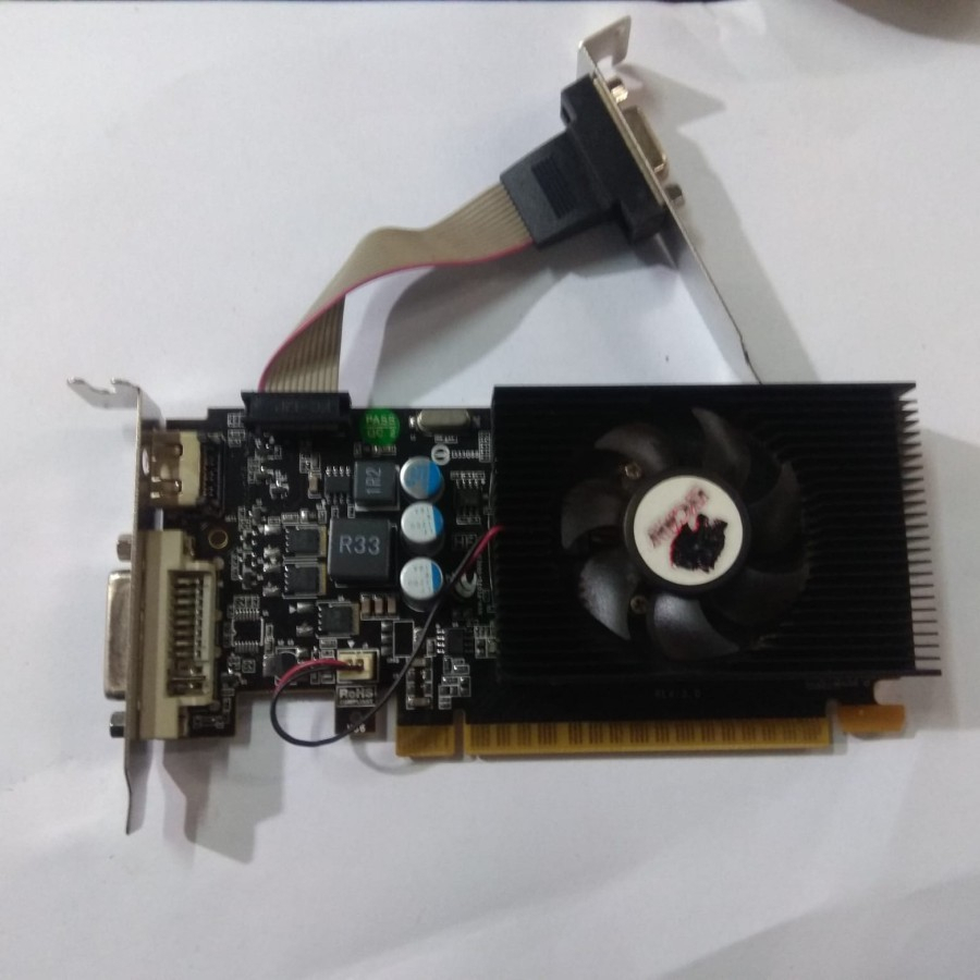 Jual vga card pci express 1gb 128bit low profil backpanel pendek ...