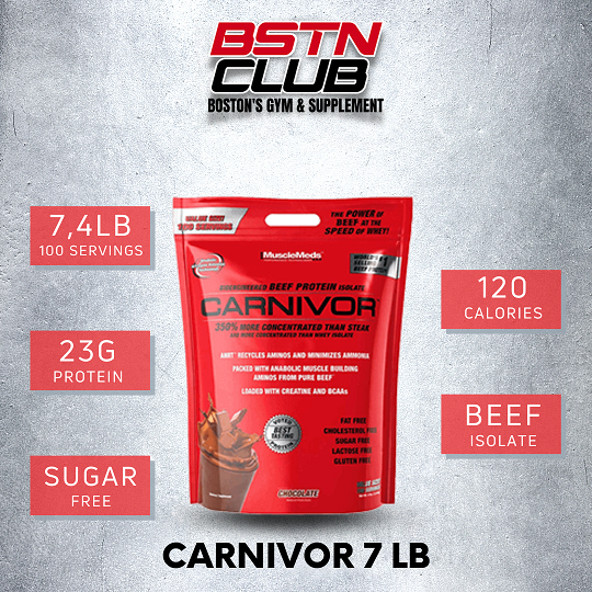 Jual MUSCLEMEDS CARNIVOR BEEF PROTEIN 7 LB | Shopee Indonesia