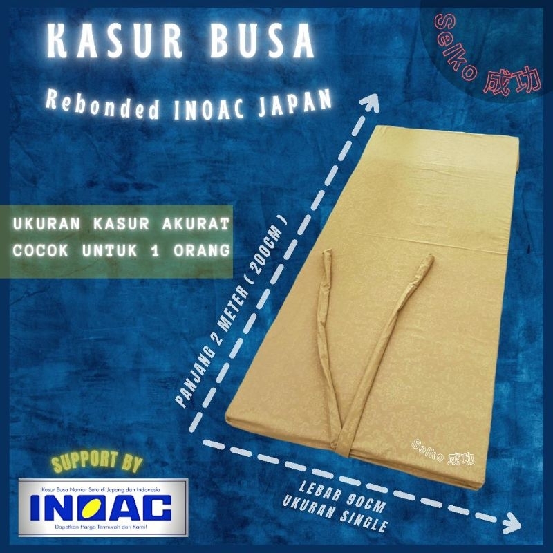 Jual Kasur Lantai Busa INOAC REBONDED Density 55 Ukuran 90 x 200 x 5 ...