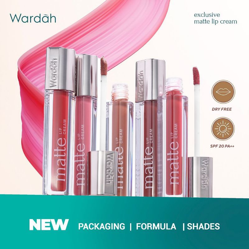 Jual Wardah Exclusive Matte Lip Cream with New Shade | Shopee Indonesia