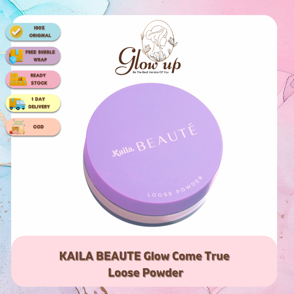 Jual GLOWUP KAILA BEAUTE Glow Come True Loose Powder 15gr | Shopee ...