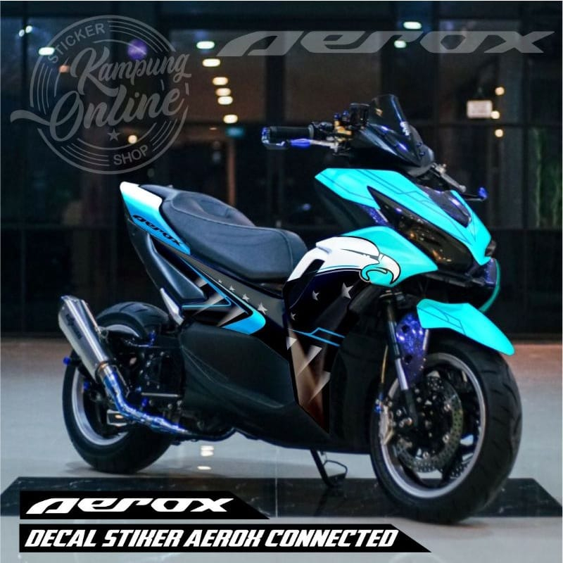 Jual striping aerox new connected decal aerox full body sticker aerox ...