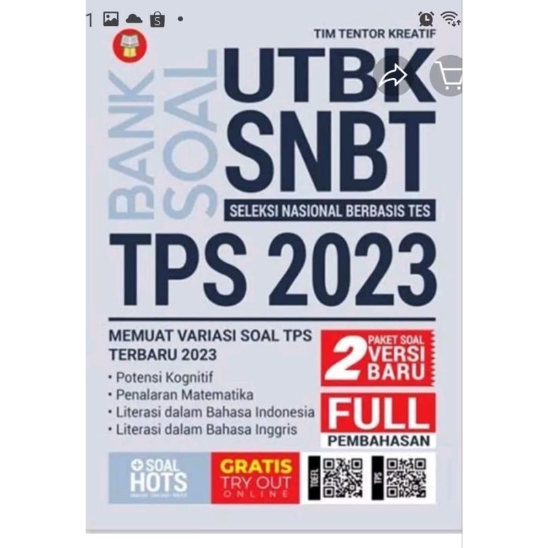 Jual Bank soal utbk(snbt) TPS 2023 full pembahasan | Shopee Indonesia