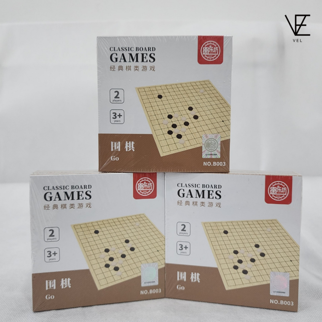 Jual board game / mainan catur cina " GO " / strategy toys | Shopee ...