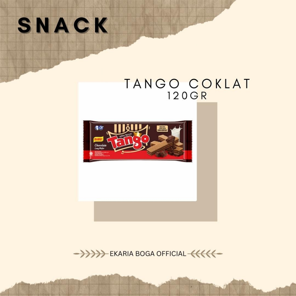 Jual SNACK | BISKUIT | WAFER | TANGO | TANGO WAFER | TANGO COKLAT 120GR ...