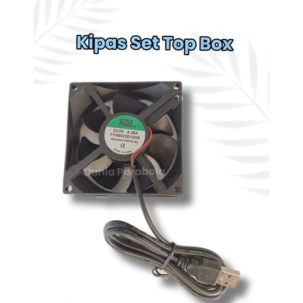 Jual Kipas Set Top Box + Kabel USB 1 Meter Kipas DC 8X8 Fan DC 8X8 ...