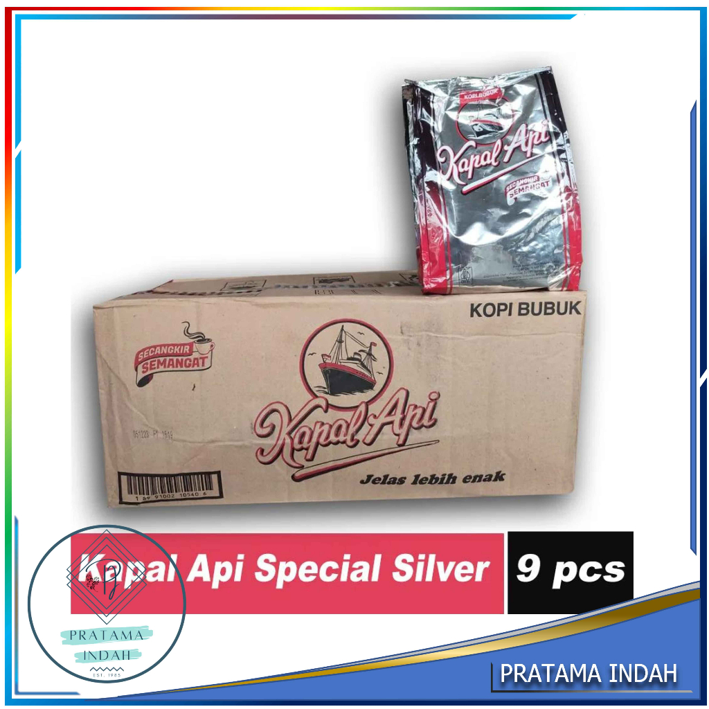 Jual KOPI KAPAL API PERAK 350 GRAM HARGA 1 KARDUS 9 PCS (GROSIR ...