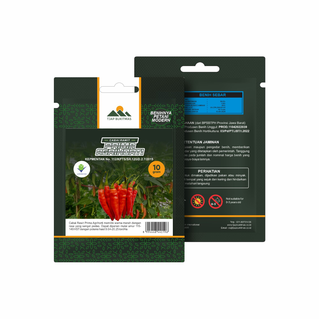 Jual Benih Cabe / Cabai Rawit Setan Super Pedas 10 Gram Bersertifikat ...