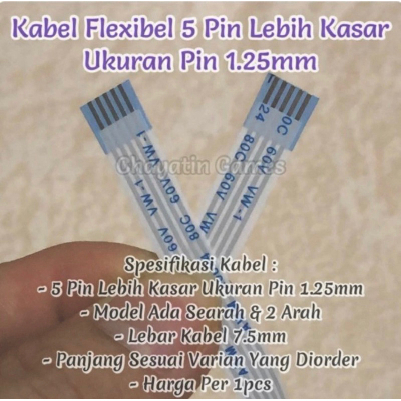 Jual Kabel Flexibel 5 Pin LEBIH KASAR Panjang dan Model sesuai Varian ...