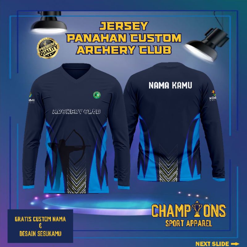 Jual Baju Jersey PANAHAN Archery Club Lengan Pendek & Panjang Full ...