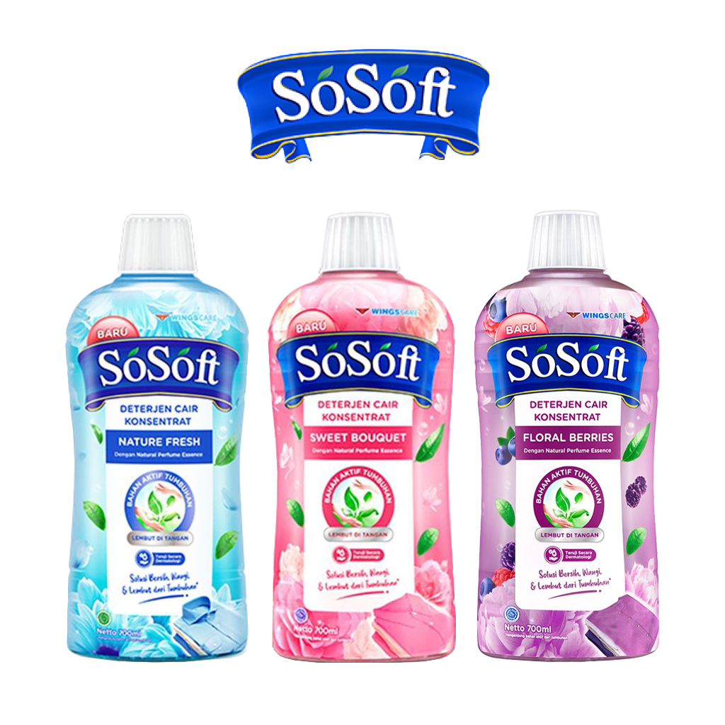 Jual Sosoft Deterjen Cair 700ml | Shopee Indonesia