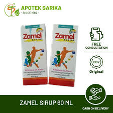 Jual Zamel Sirup 60 ML / Multivitamin Daya Tahan Tubuh Anak | Shopee ...
