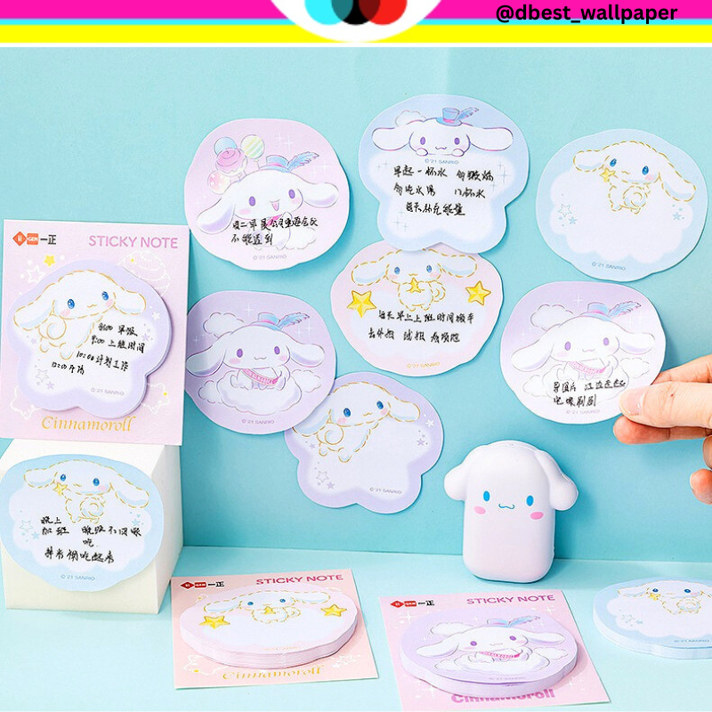 Jual KERTAS MEMO NOTEPAD STICKY NOTE CINNAMOROLL LUCU UNTUK CATATAN ...