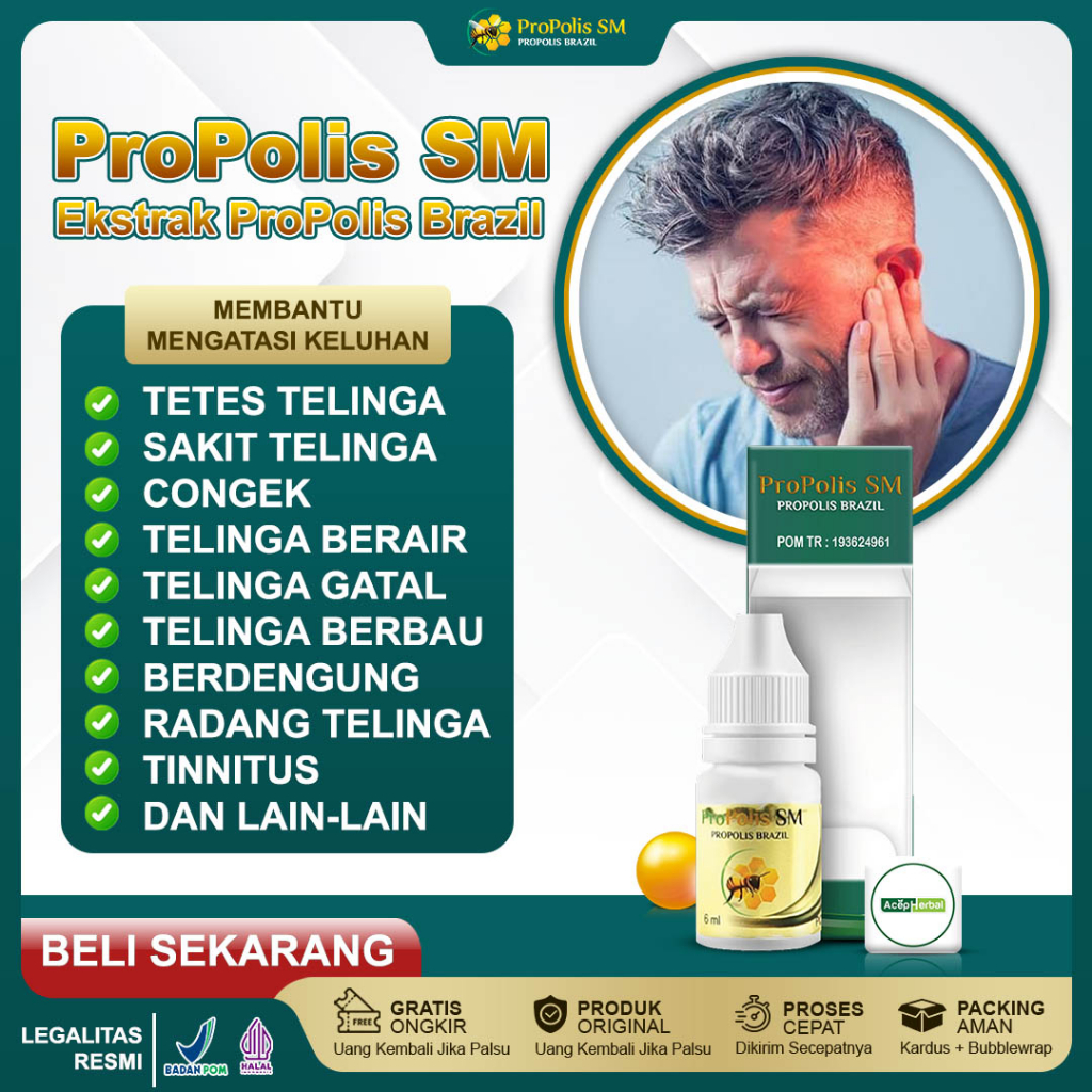 Jual Obat Tetes Telinga Gatal Berair Dan Bau Berdengung Budeg Sakit ...