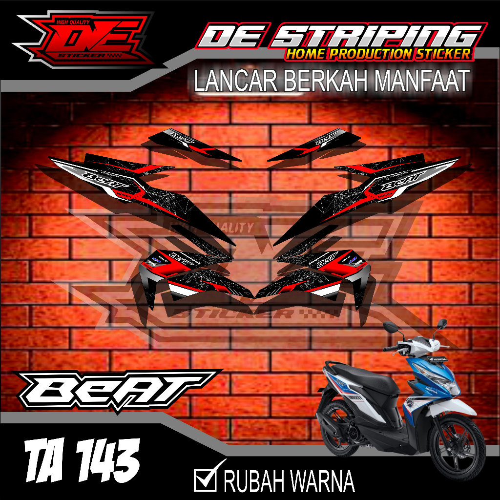 Jual Striping Stiker Variasi Motor Beat Street Esp Motif Balab Keren ...