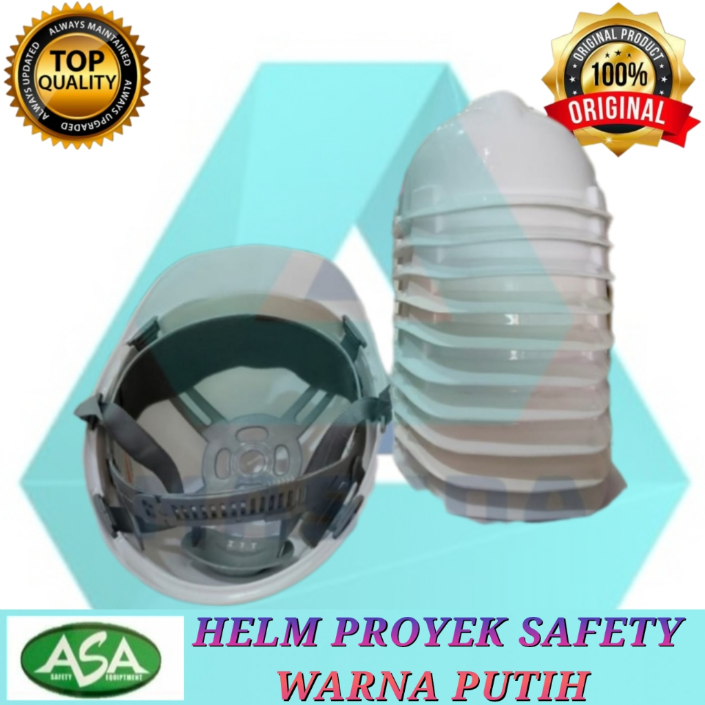 Jual HELM PROYEK / HELM BANGUNAN SAFETY - SNI Putih ASA | Shopee Indonesia
