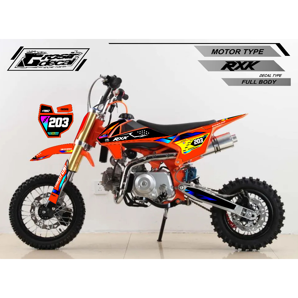 Jual Sticker Mini Trail RXK / LENKA 50cc Full Body Free Custom | Shopee ...