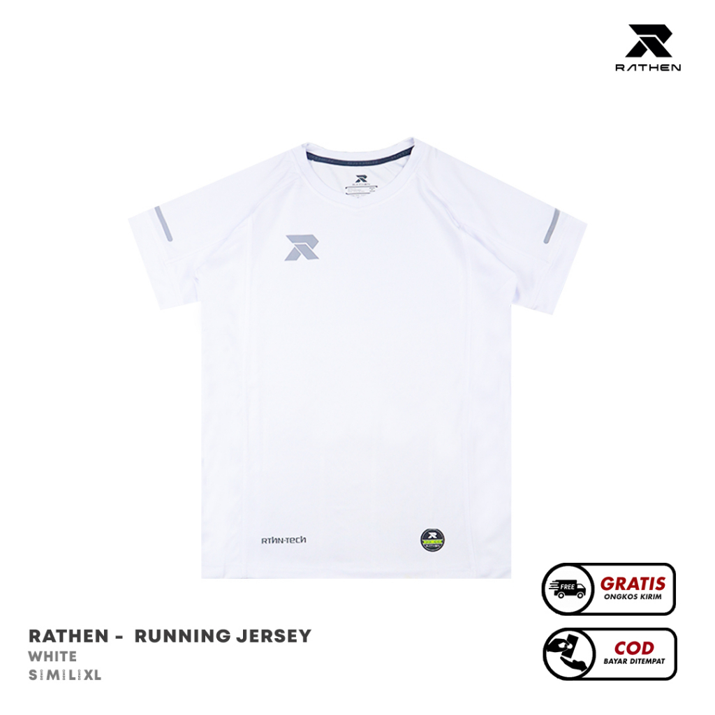 Jual RATHEN - Jersey Running Series Putih | Shopee Indonesia