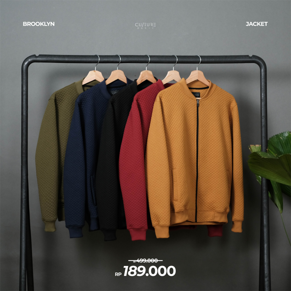 Jual CULTURE BASIC | BROOKLYN Jaket Pria Diamond Knit | Shopee Indonesia