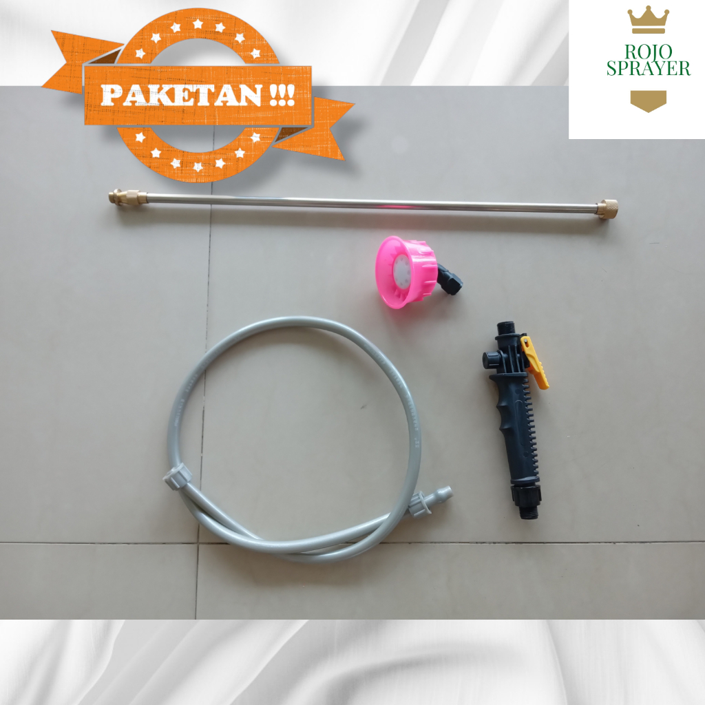 Jual Paketan Sprayer Elektrik - Selang, Kran Gagang, Stik, Spuyer Nozel ...