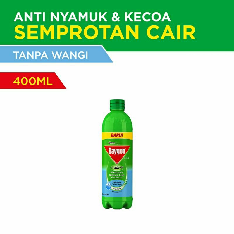 Jual Baygon Cair Anti Nyamuk & Kecoa 400 ml /Baygon Semprot Cair/ Obat ...