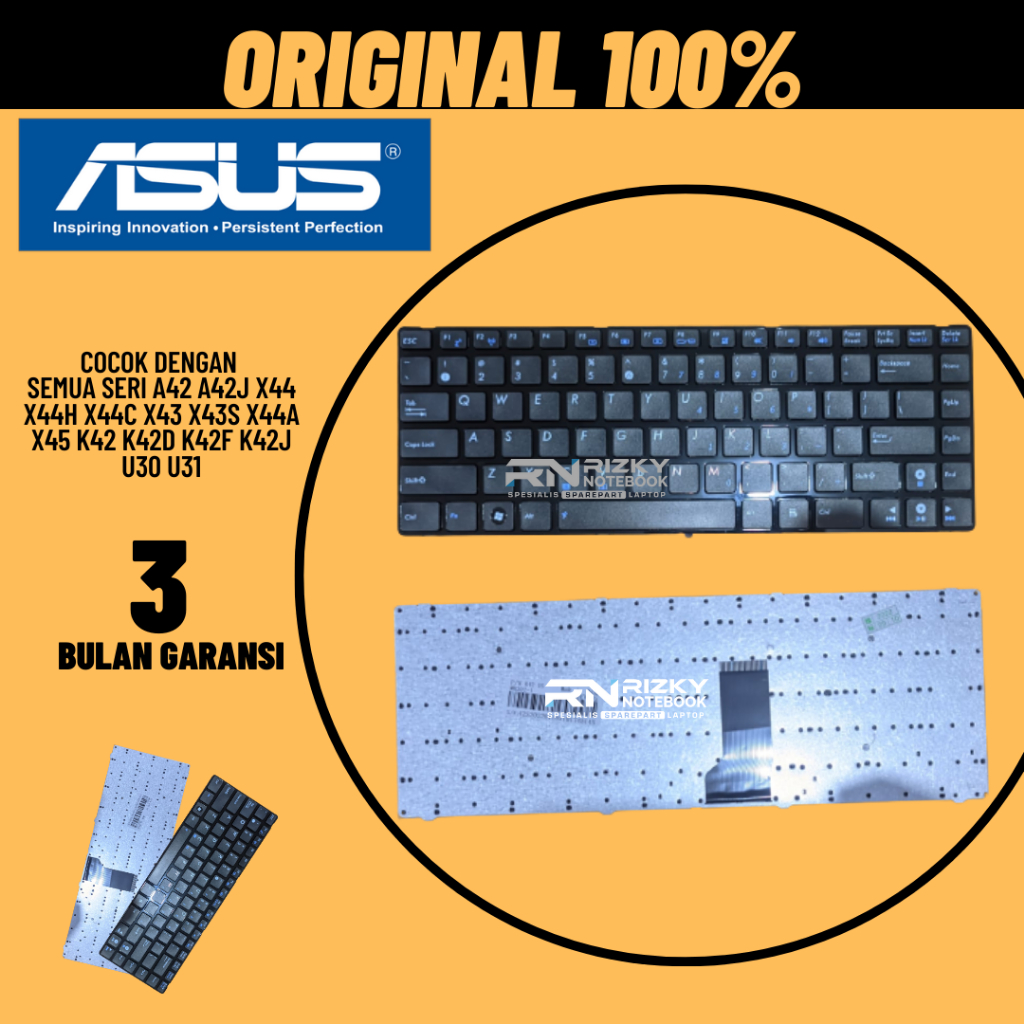 Jual Keyboard Laptop Asus A42 A42J X44 X44H X44C X43 X43S X44A X45 K42 K42D K42F K42J U30 U31 ...