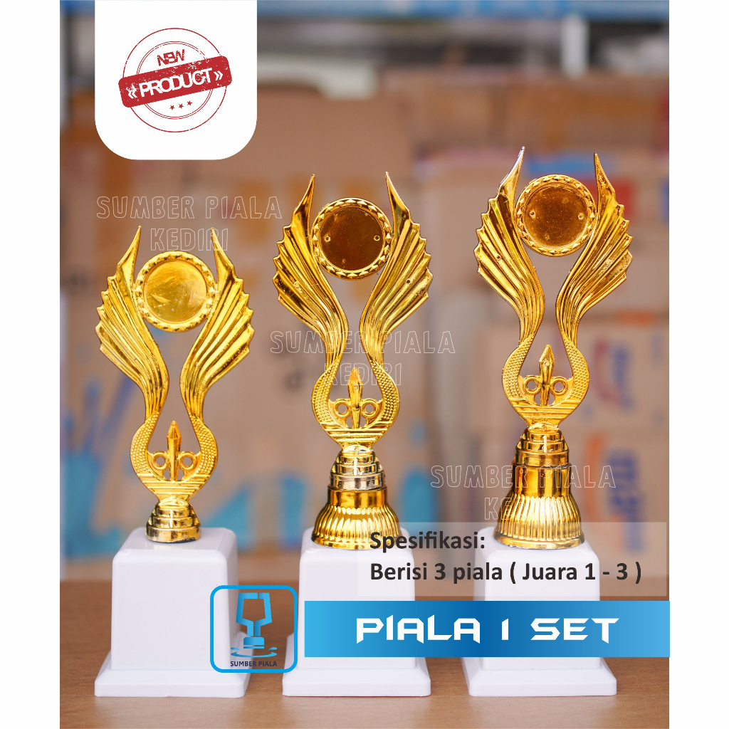 Jual Piala Murah / Trophy Model Baru Set B77 | Shopee Indonesia
