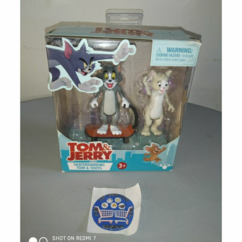 Jual Tom and Jerry Action Figure 2 Pack Skateboarding Tom & Toots ...