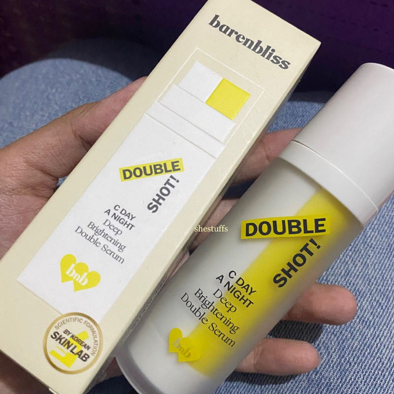 Jual PRELOVED BNB Barenbliss Double Shot C Day A Night Deep Brightening Double Serum mencerahkan ...