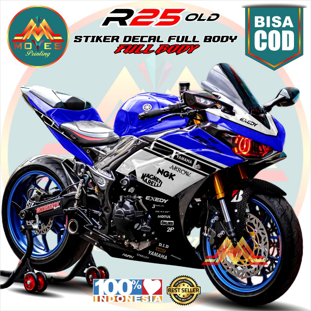 Jual Stiker striping R25 Fullbody Simple Decal Stiker Striping R25 ...