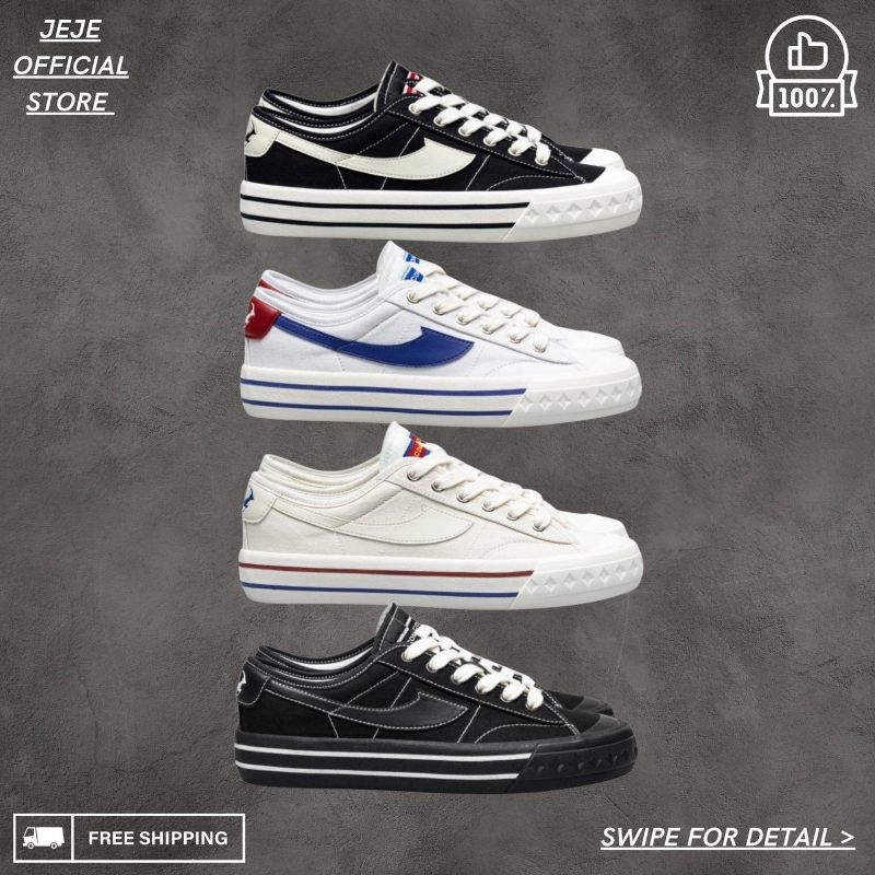 Jual [BARU] SEPATU COMPASS RETROGRADE WHITE BLUE LOW - ORIGINAL 100% ...