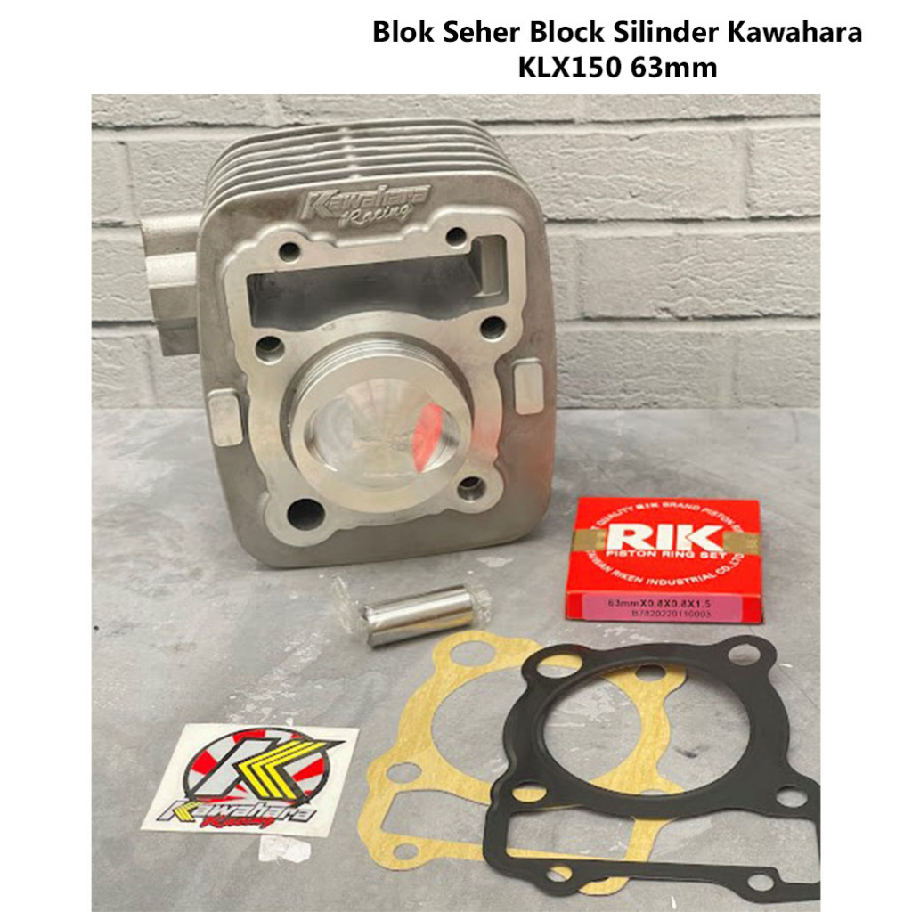 Jual Blok Seher kLX 66-63 MM Block Silinder Komplit PISTON RING | Shopee Indonesia