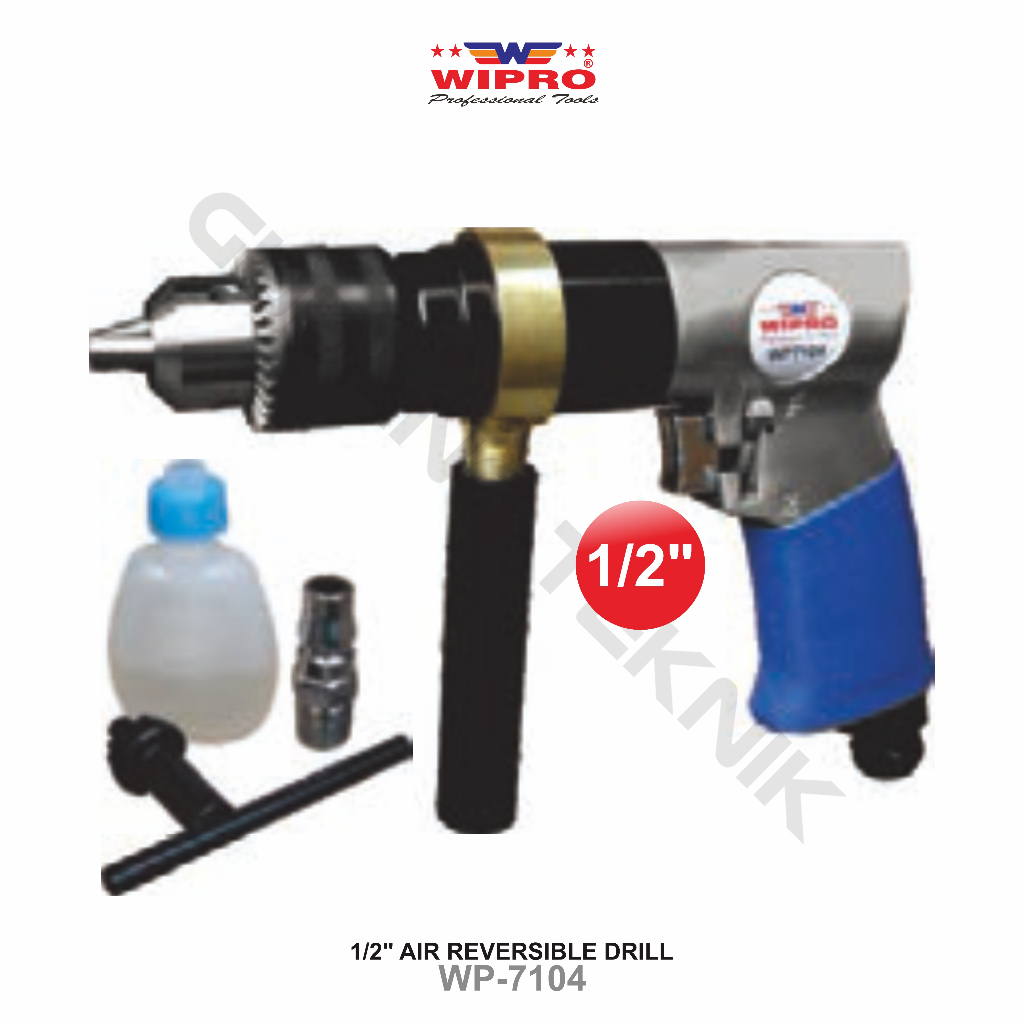 Jual Mesin Bor Reversible Air Drill 1/2 Inch WIPRO WP-7104 / Bor Angin ...