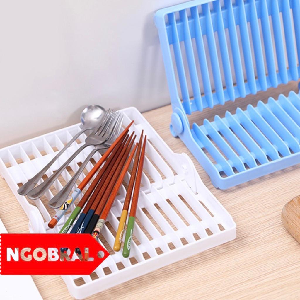 Jual Rak Piring Lipat Pengering Gelas Portable Dish Dryer | Shopee ...