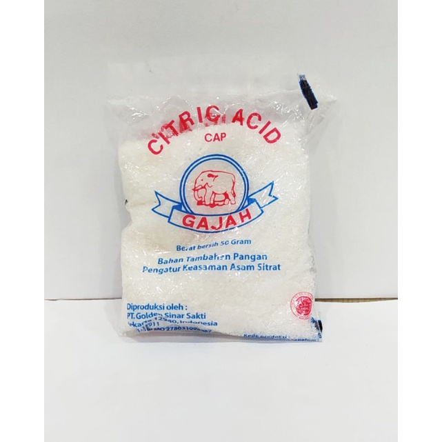 Jual Asam Citrun 50 gram / Asam Citrat / Citric Acid | BPOM RI | Shopee ...