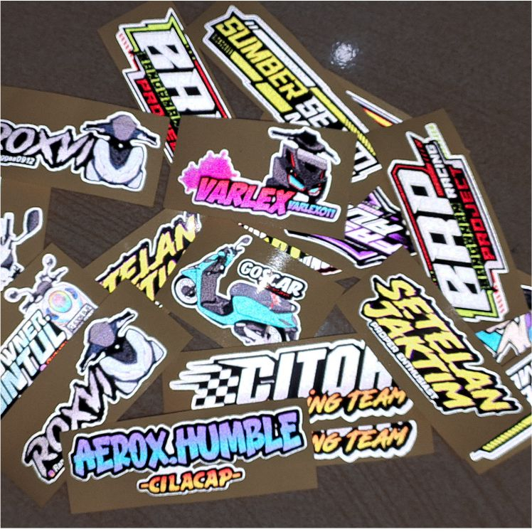 Jual STIKER PRINT CUT REFLEKTIF HOLOGRAM MANTUL KENA CAHAYA NGABERS ...