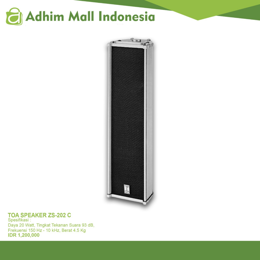 Jual Toa Column Speaker Model ZS-202C TOA Speaker Kolom Garansi Resmi | Shopee Indonesia